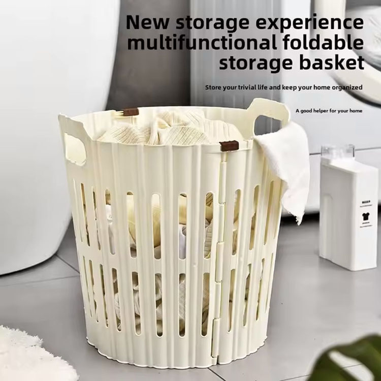 TE-homedecor Foldable Plastic Laundry Basket-2 - TE Home Decor